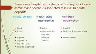 ore of metamorphic affiliation economif geology | PPT