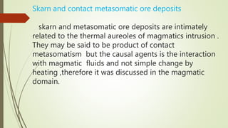 ore of metamorphic affiliation economif geology | PPT