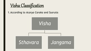 VISHA.pptx Visha samprapti and visha classification | PPTX