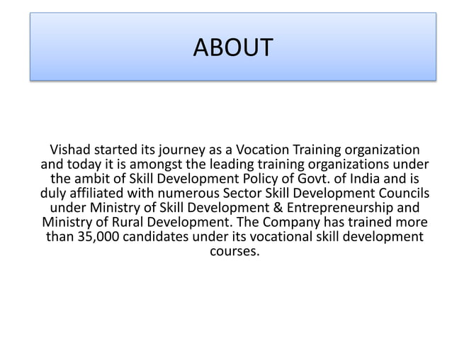 Vishad edutech private limited | PPT