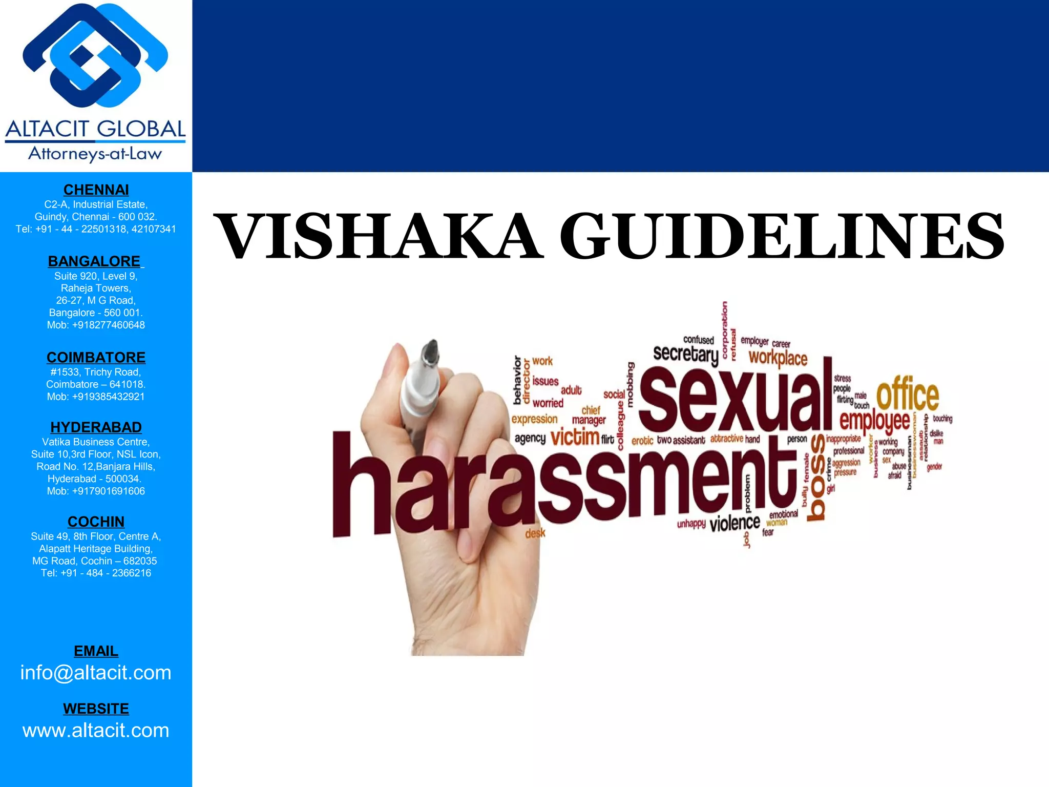 Vishaka guidelines | PPT