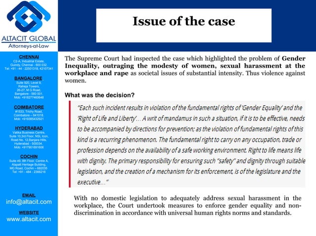 Vishaka guidelines | PPT