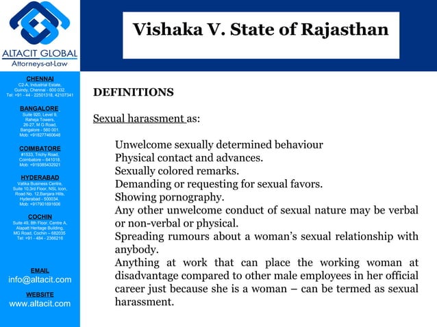 Vishaka guidelines | PPT