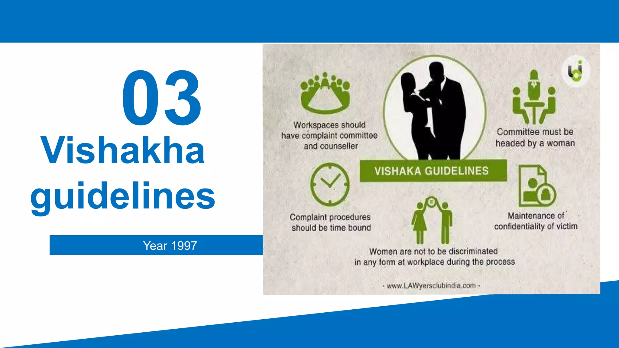 Vishakha guidelines- gender, school and society