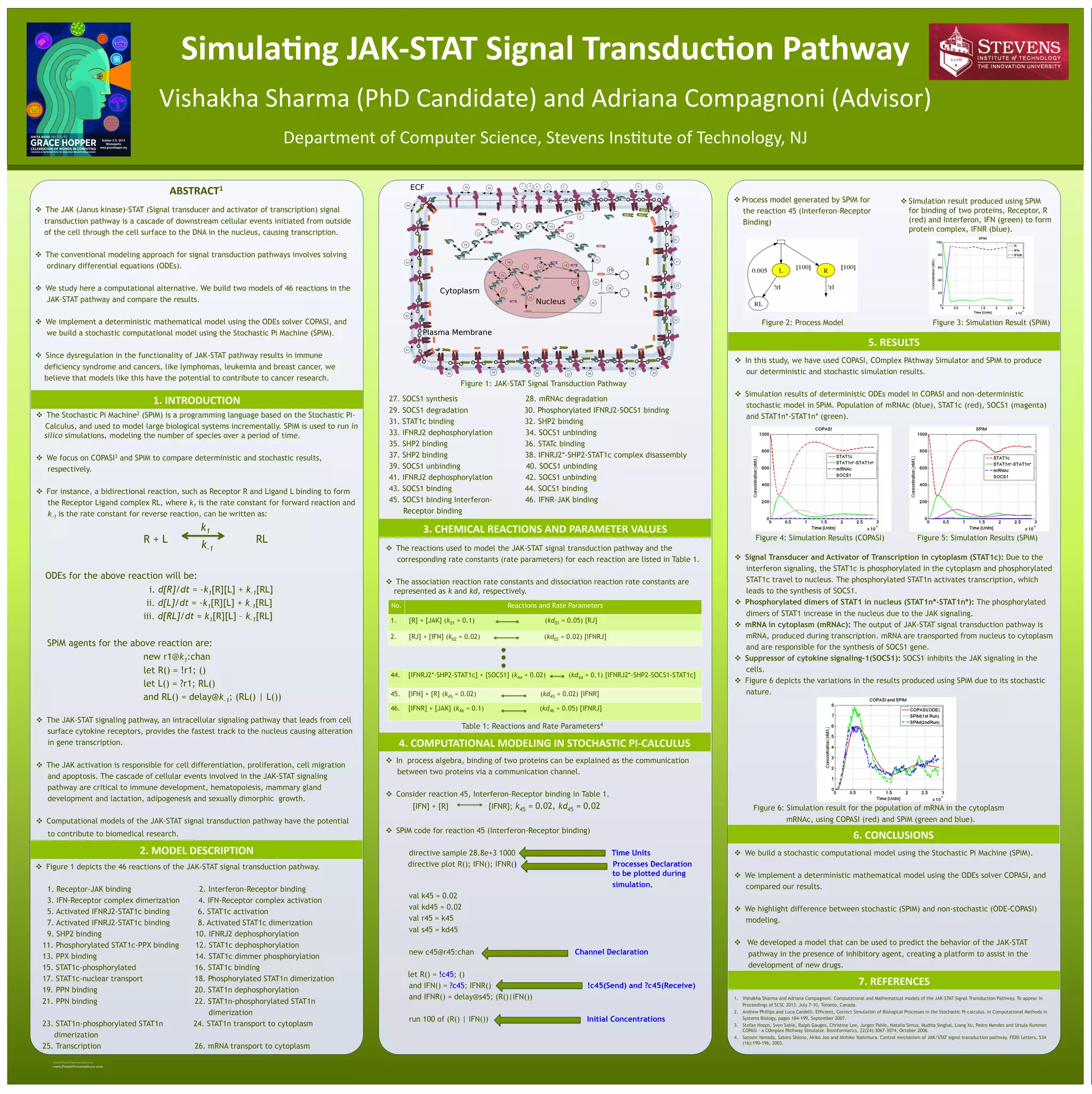 Simulating JAK-STAT Signal Transduction Pathway | PDF