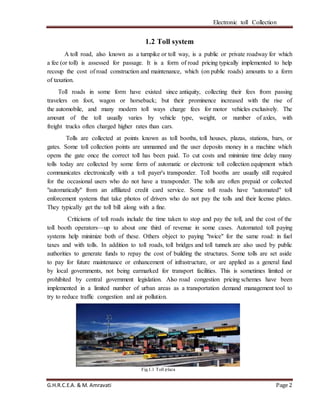 electronic toll collection system (ETC) | DOCX