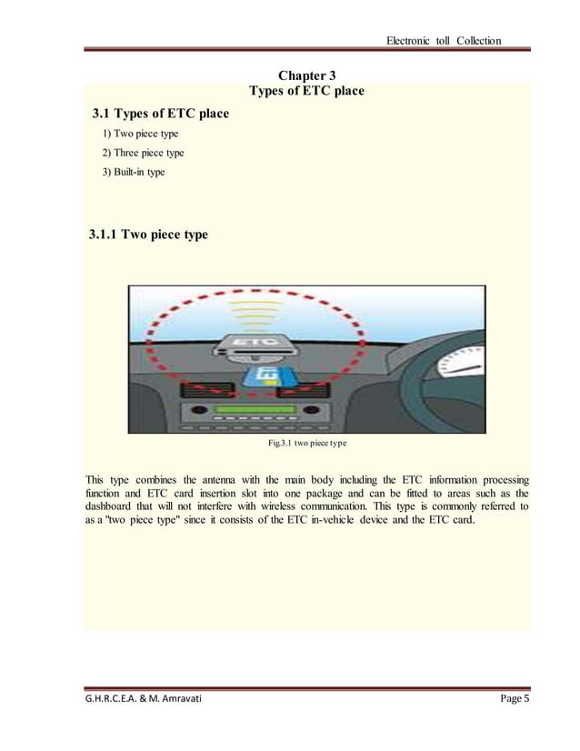 electronic toll collection system (ETC) | DOCX