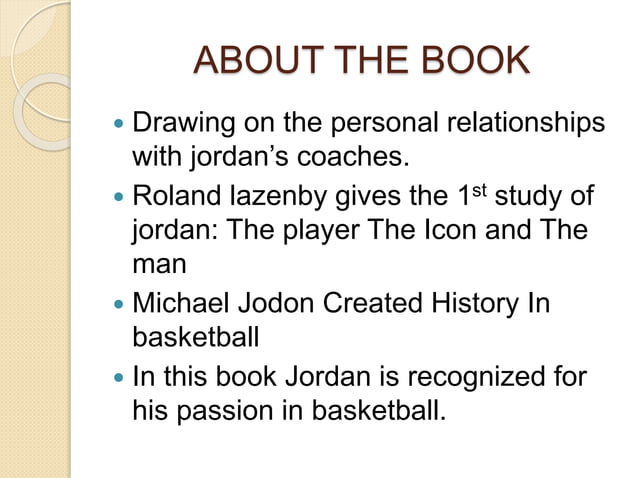Michael jordan: The life | PPT