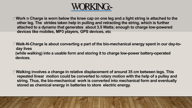 Walk N Charge | PPTX