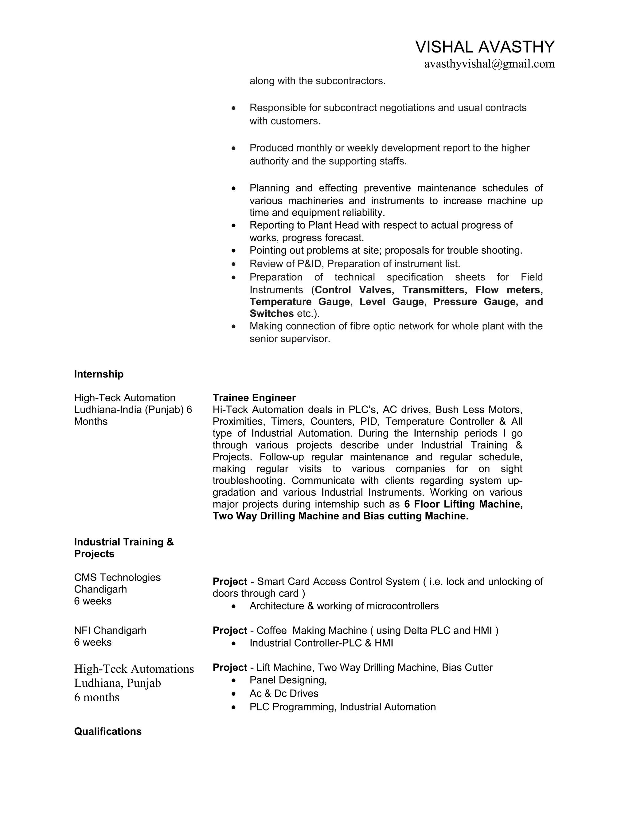 Vishal cv | PDF