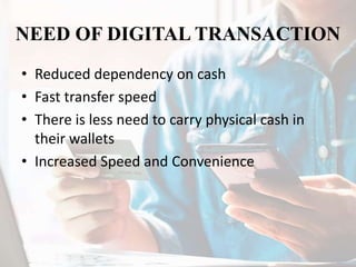 Vishal Final PPT.pptx on digitalization of financial transaction | PPTX | Credit Cards ...