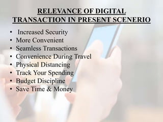 Vishal Final PPT.pptx on digitalization of financial transaction | PPTX