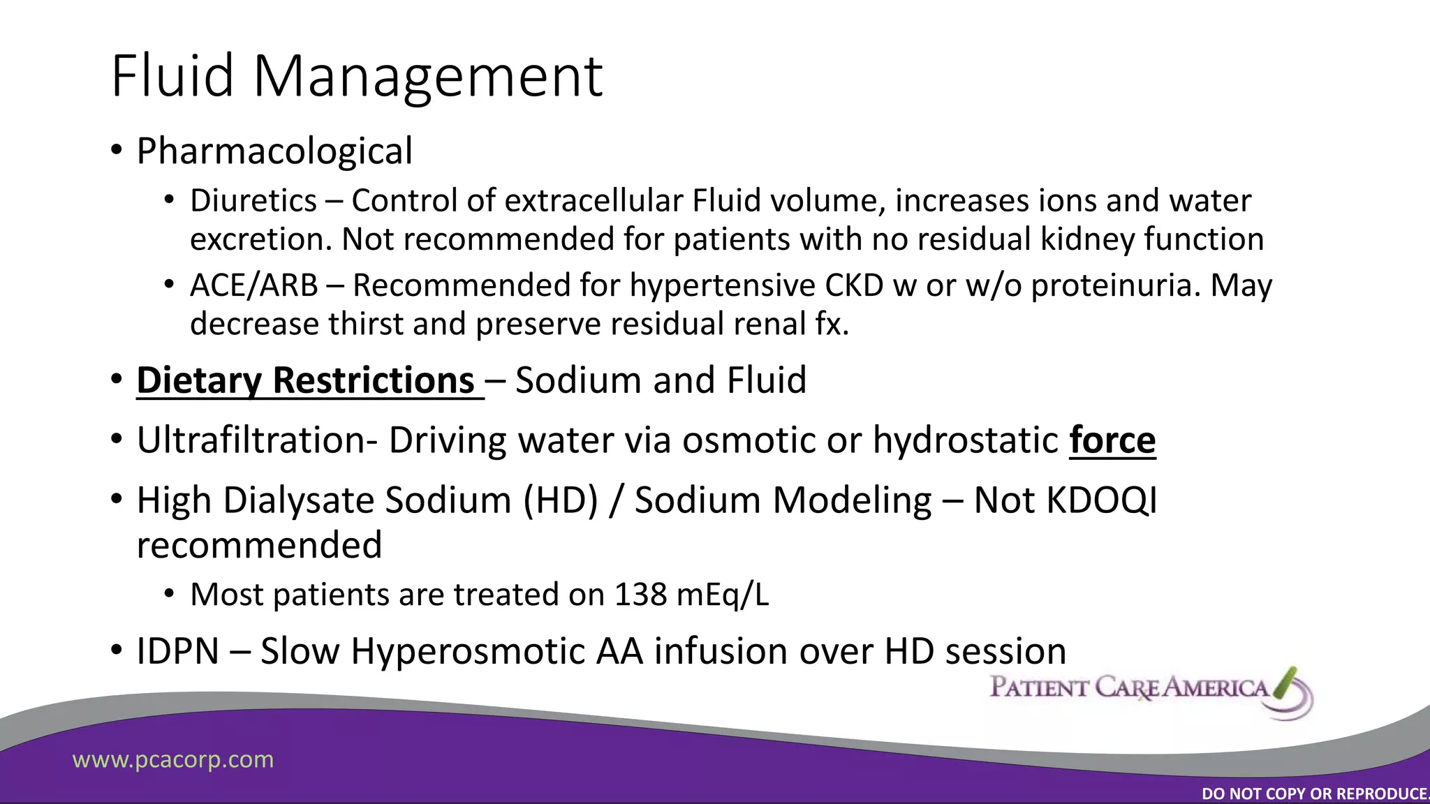 Fluid management in dialysis | PPT