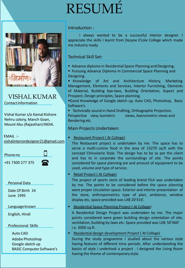 Vishal kumar resume' | PDF