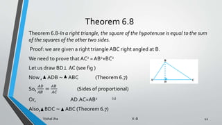maths ppt for class x chapter 6 theorm | PPTX