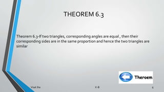 maths ppt for class x chapter 6 theorm | PPTX