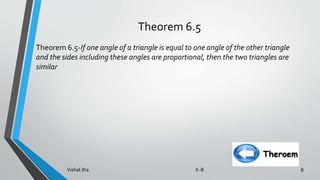 maths ppt for class x chapter 6 theorm | PPTX