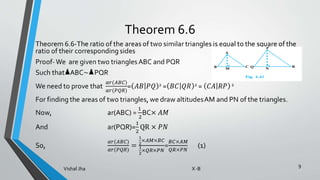 maths ppt for class x chapter 6 theorm | PPTX