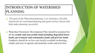 Watershed management | PPTX
