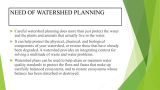 Watershed management | PPTX