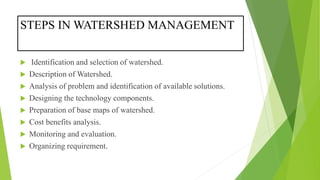 Watershed management | PPTX
