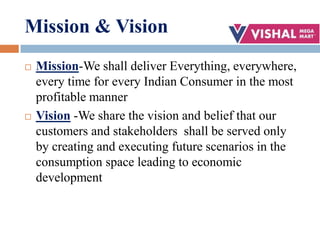 Vishal mega mart | PPTX