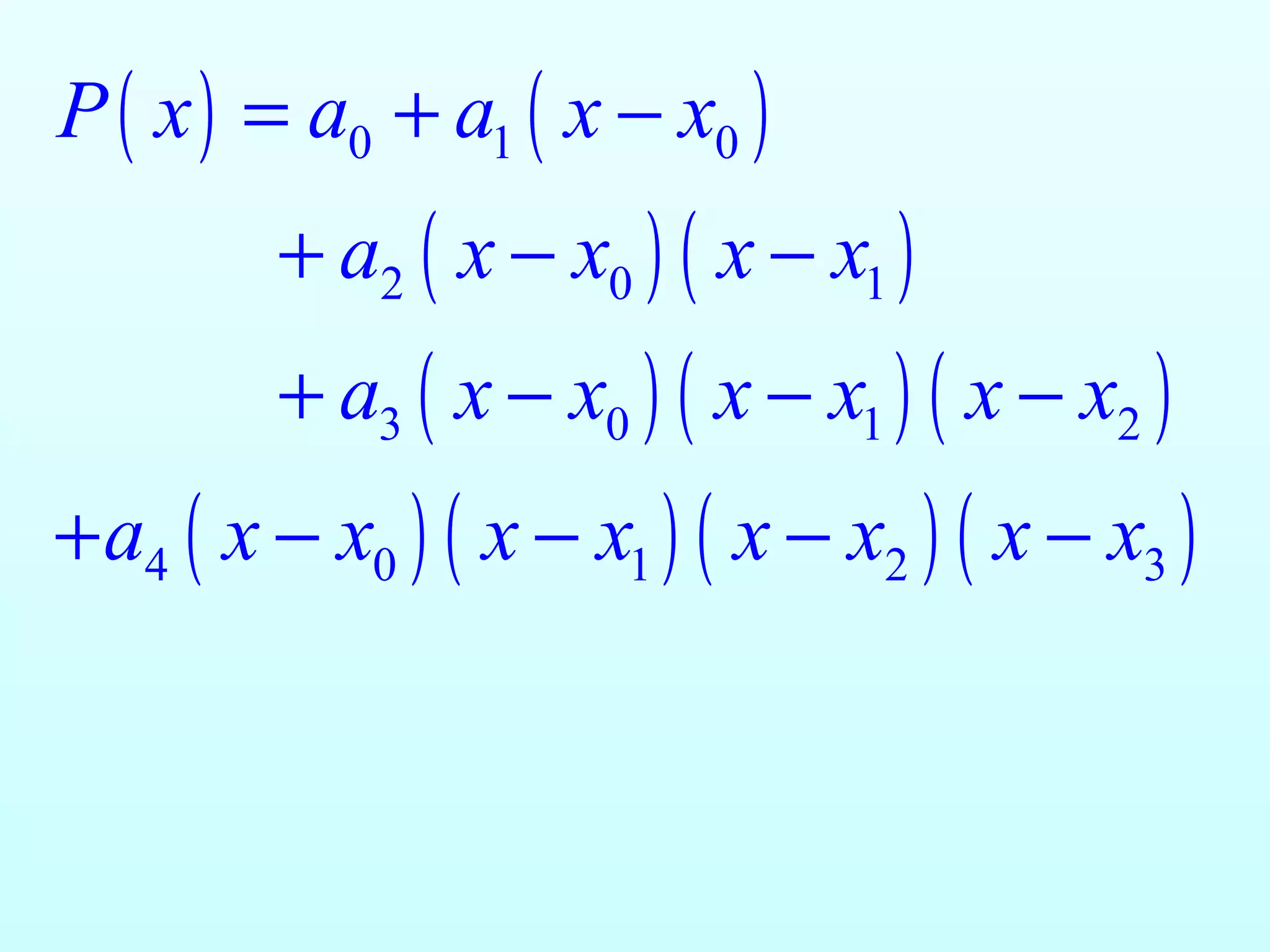 Newton divided difference interpolation | PPT