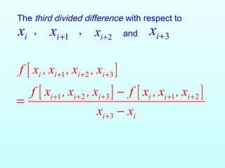 Newton divided difference interpolation | PPT