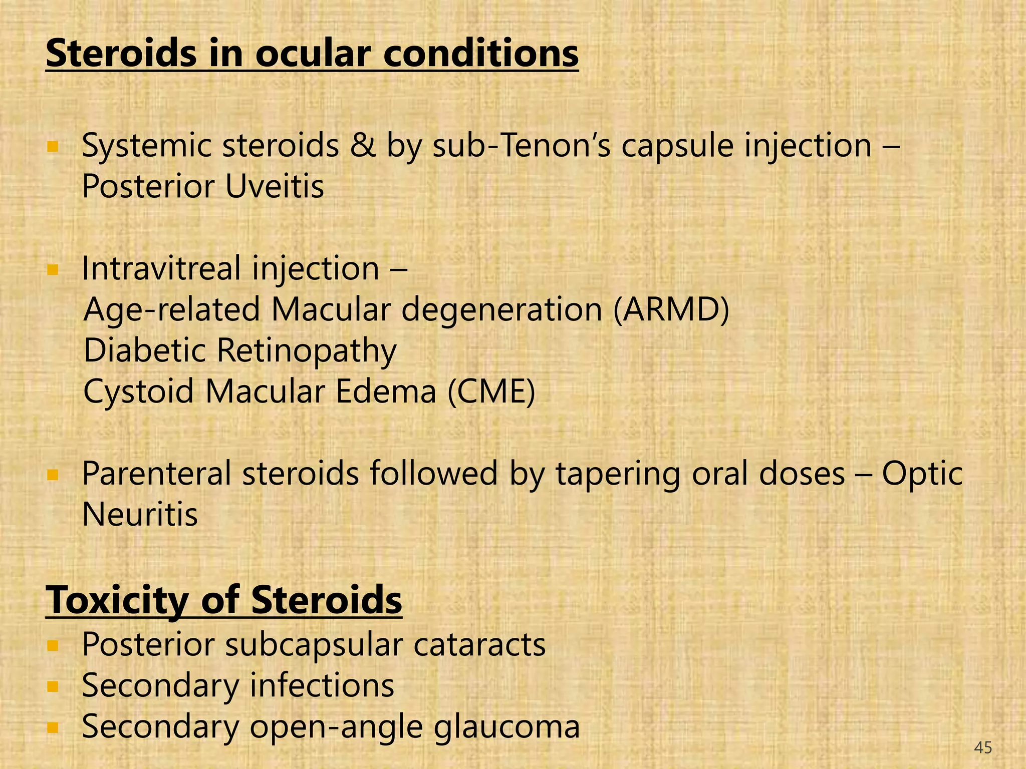 Ocular pharmacology | PPTX
