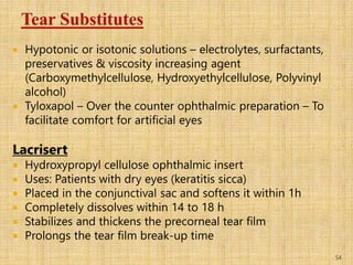 Ocular pharmacology | PPTX