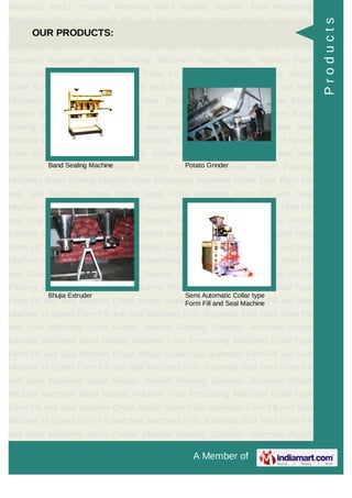 Vishal Packaging, Faridabad, Band Sealing Machine | PDF