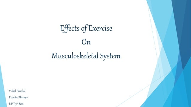 Effect of exercise on musculoskeletal system ppt | PPTX | Fitness and ...