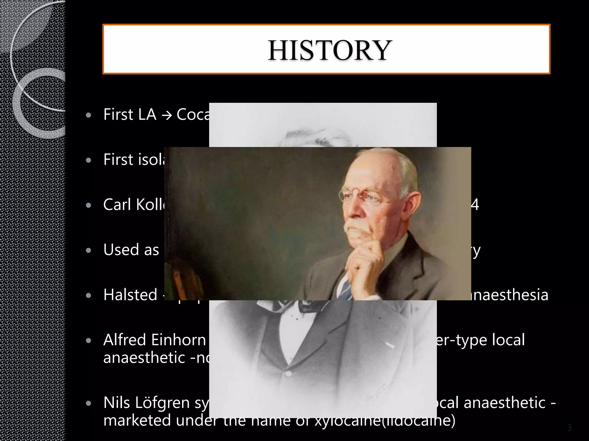 Pharmacology of local anaesthetics | PPTX