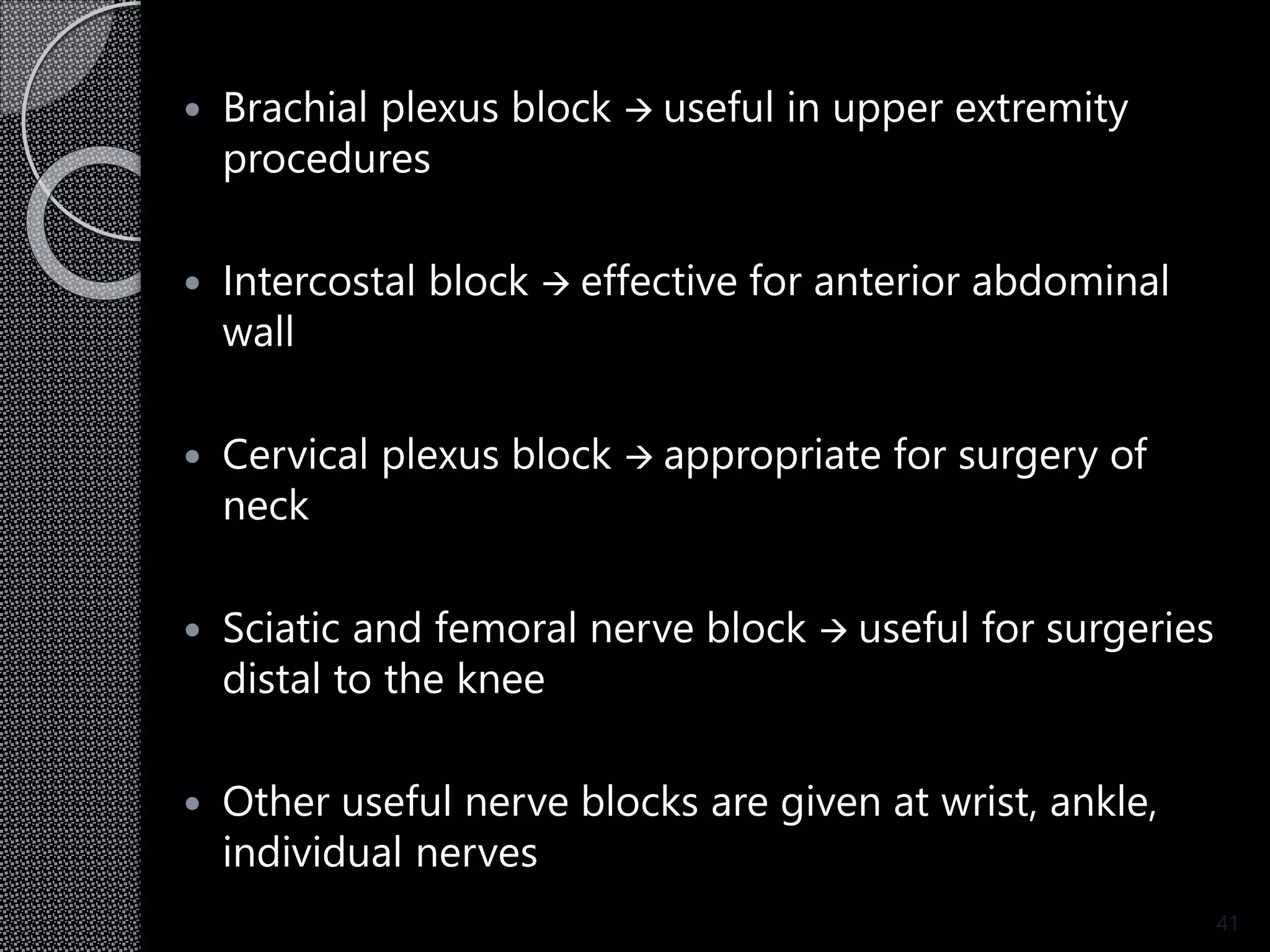Pharmacology of local anaesthetics | PPTX