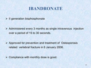 Pharmacotherapy of osteoporosis | PPTX