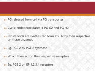 Pharmacology of Prostaglandins | PPTX