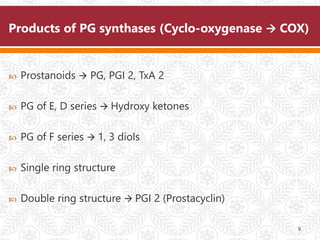 Pharmacology of Prostaglandins | PPTX