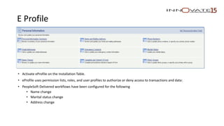 Implementation of eProfile and Benefits of using Talent Summary and ...