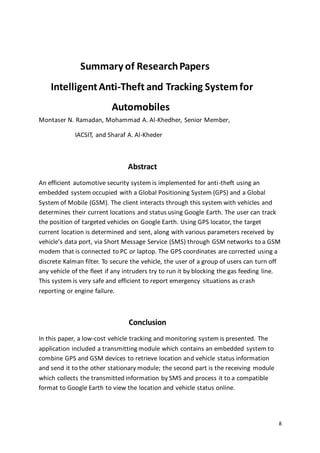 Vehicle Security System | DOCX