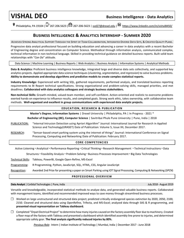 Vishal resume | PDF