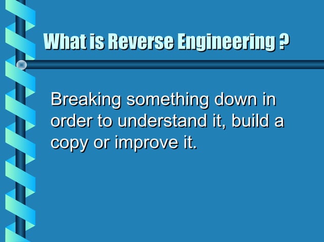 reverse engineering | PPT