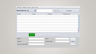 bus scheduler | PPTX | Programming Languages | Computing