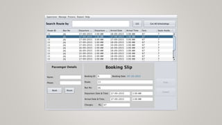 bus scheduler | PPTX | Programming Languages | Computing
