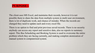 bus scheduler | PPTX | Programming Languages | Computing