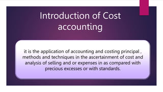 Introduction to Cost Accounting | PPT