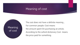 Introduction to Cost Accounting | PPT