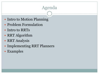 Vishal Verma: Rapidly Exploring Random Trees | PPTX