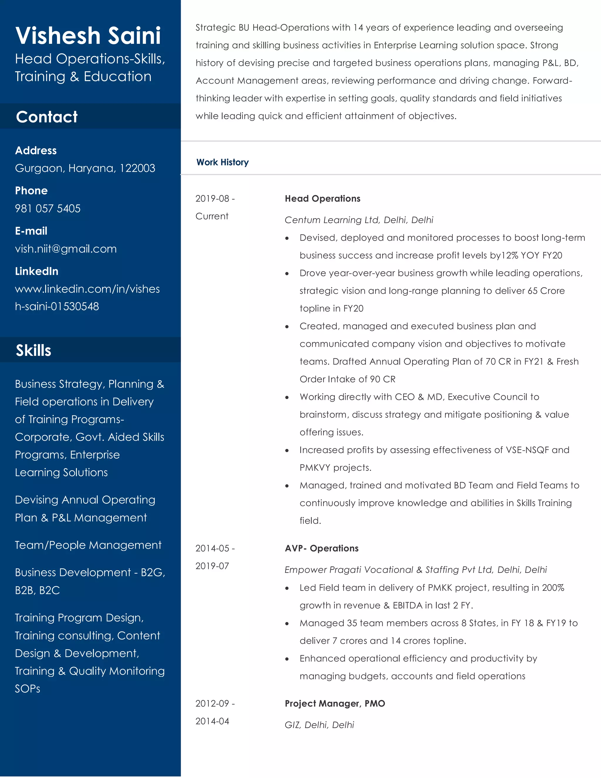 Vishesh saini __cv | PDF | Business Administration | Business