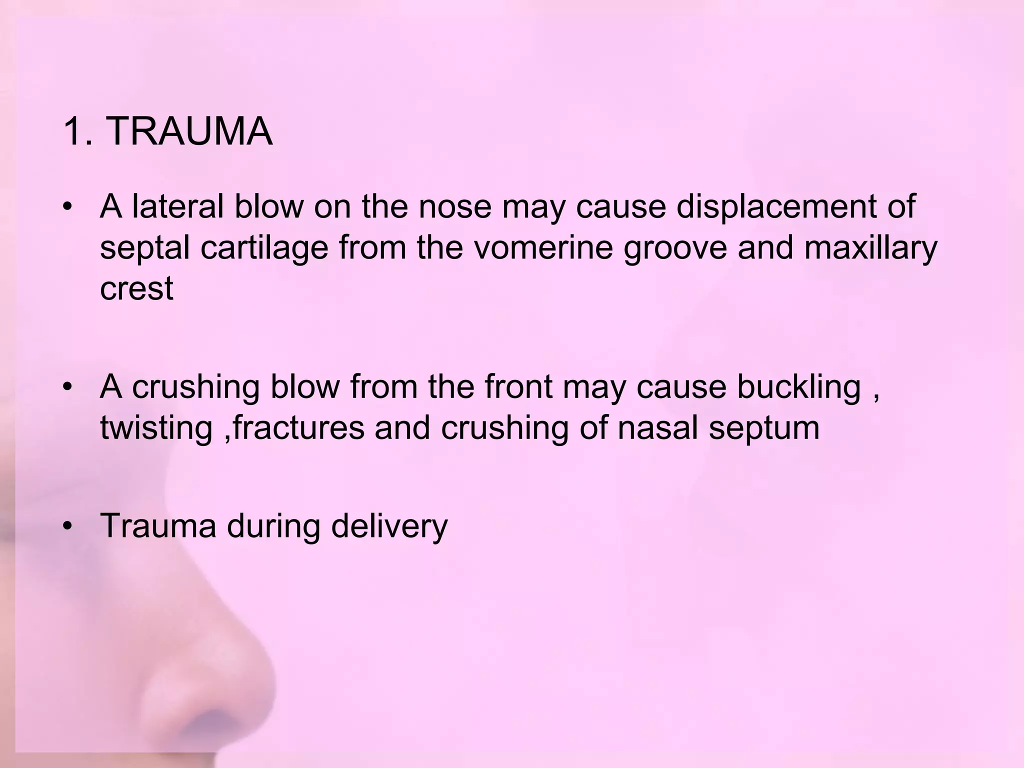 NASAL SEPTAL DISEASES | PPTX