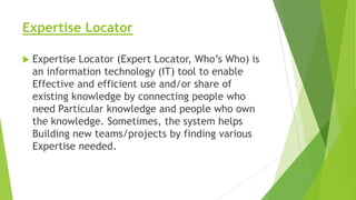 knowledge management tools | PPTX | Social Networking | Internet